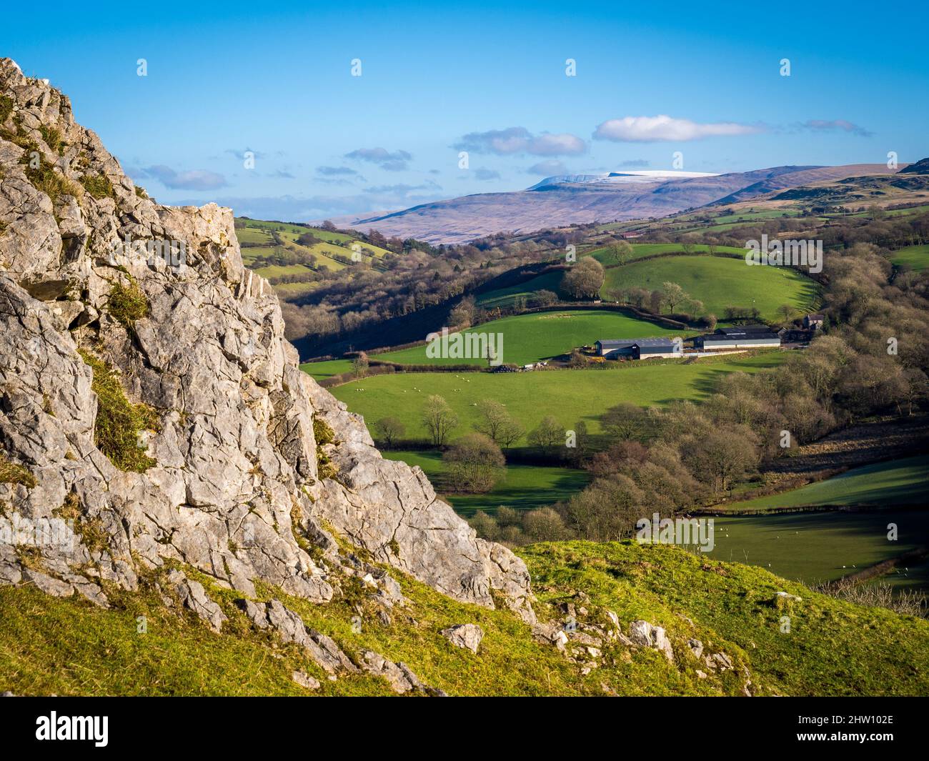 Carreg Cennen Castle Stock Photo - Alamy