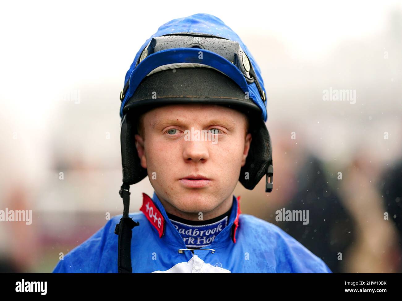 Jockey Tom Buckley prior to competing in the Racing To School ...