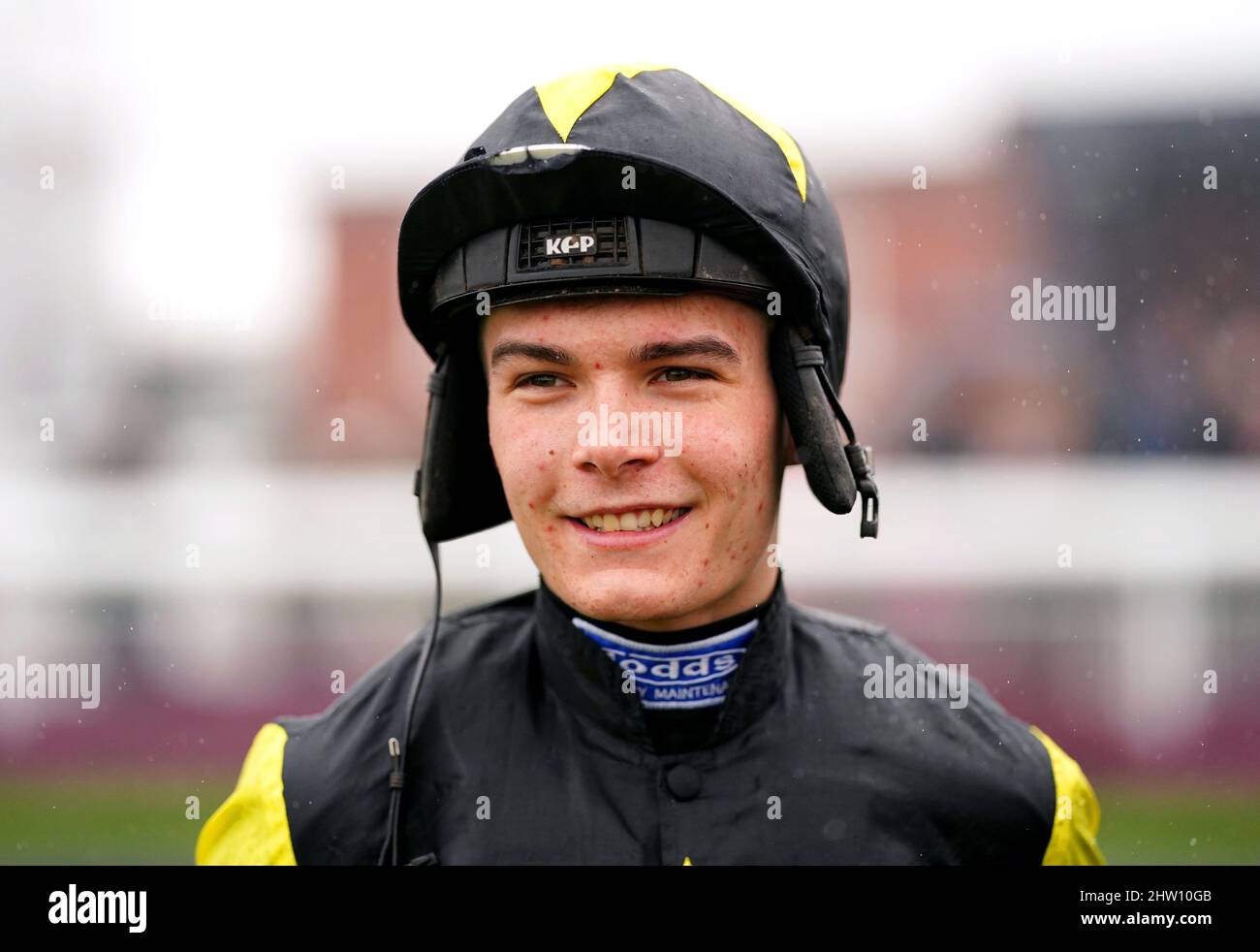 Jockey Charlie Todd prior to competing in the Racing To School ...