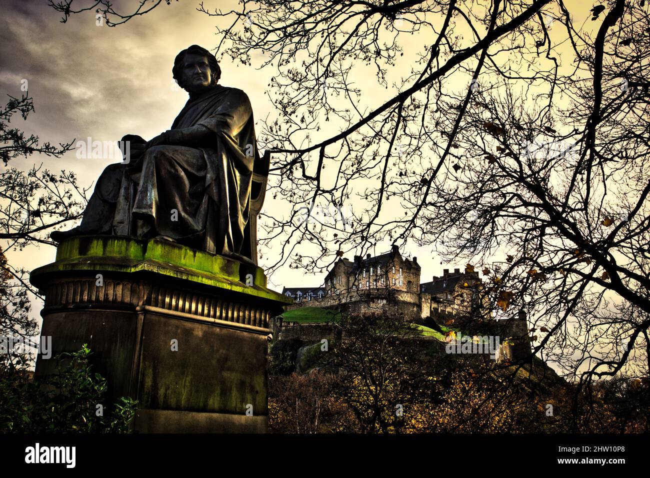 Statue of Sir James Young Simpson Stock Photo - Alamy