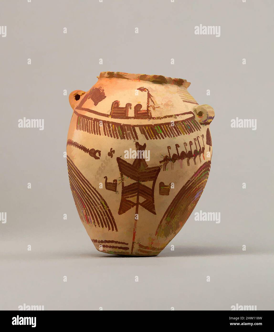 Art inspired by Decorated jar depicting boats, Predynastic Period, ca ...
