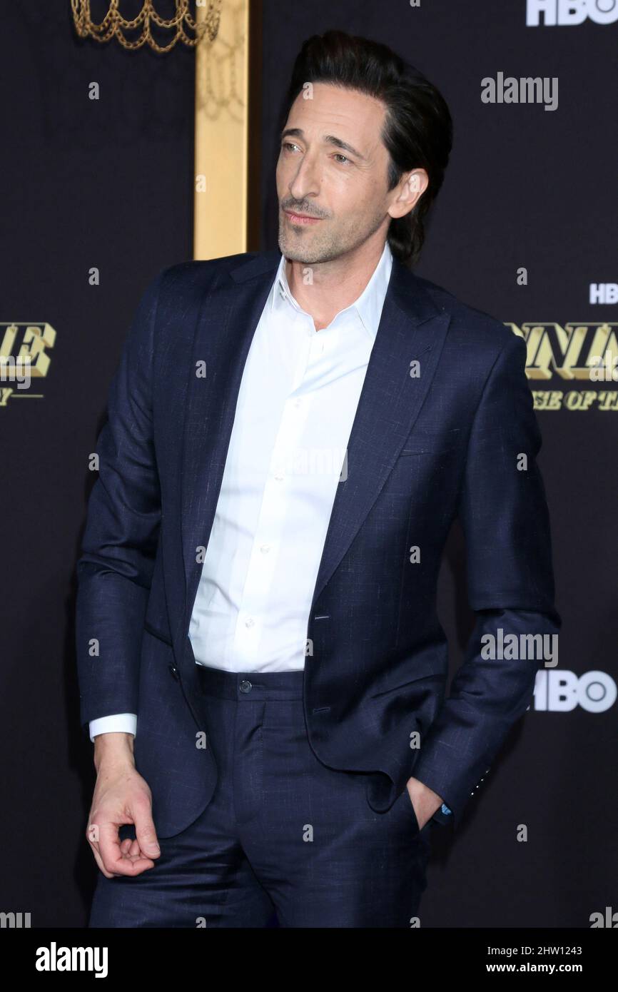 LOS ANGELES - MAR 2: Adrien Brody at the Winning Time - The Rise of The ...