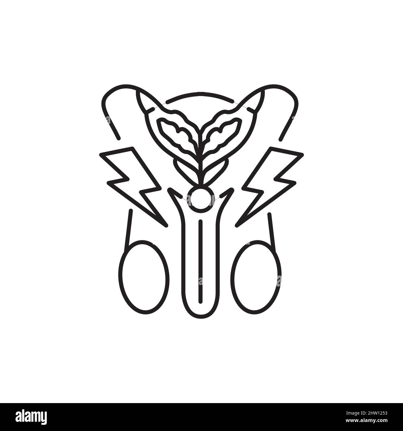 Male reproductive system line drawing Black and White Stock Photos ...