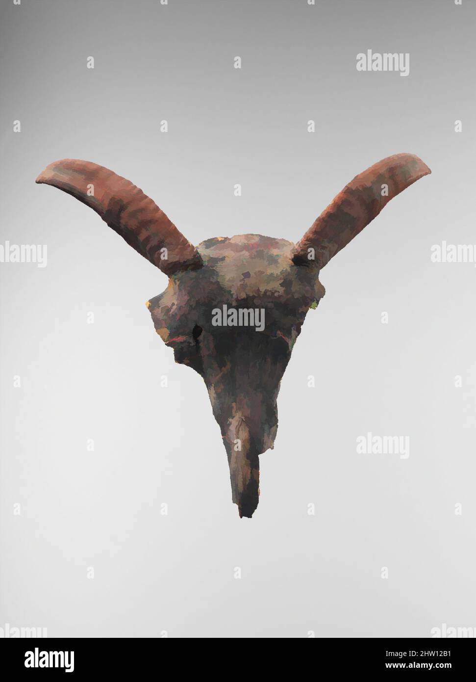 Art inspired by Bucranium, Second Intermediate Period, Dynasty 14–17 ...