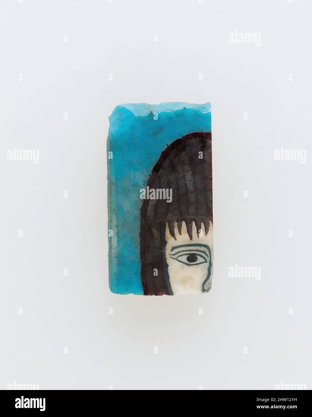 Art inspired by Inlay, part of head, Ptolemaic Period–Roman Period, 100 ...