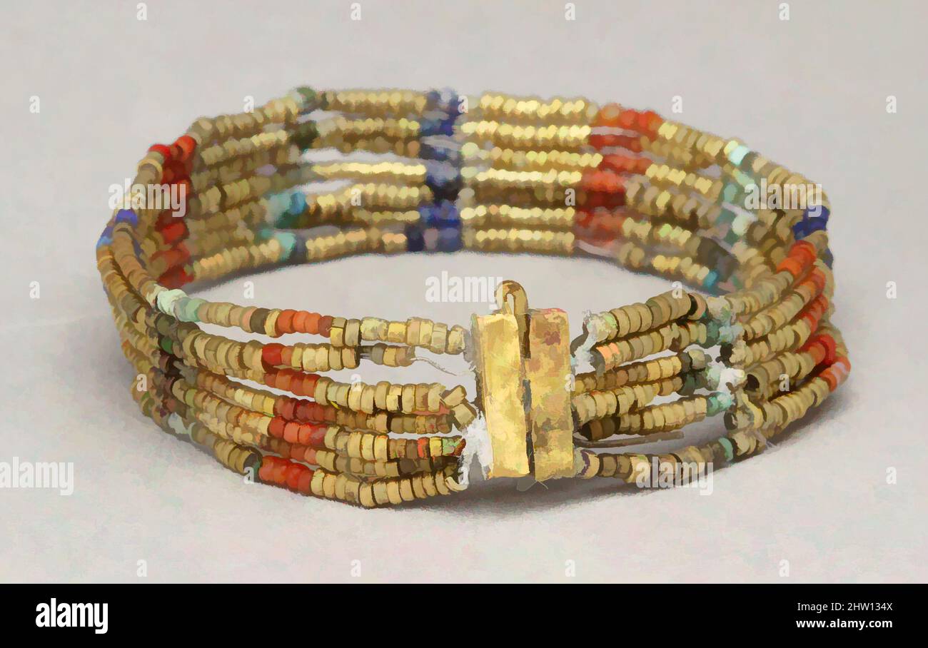 Art inspired by Beaded Armlet, New Kingdom, Dynasty 18, ca. 1550–1525 B ...