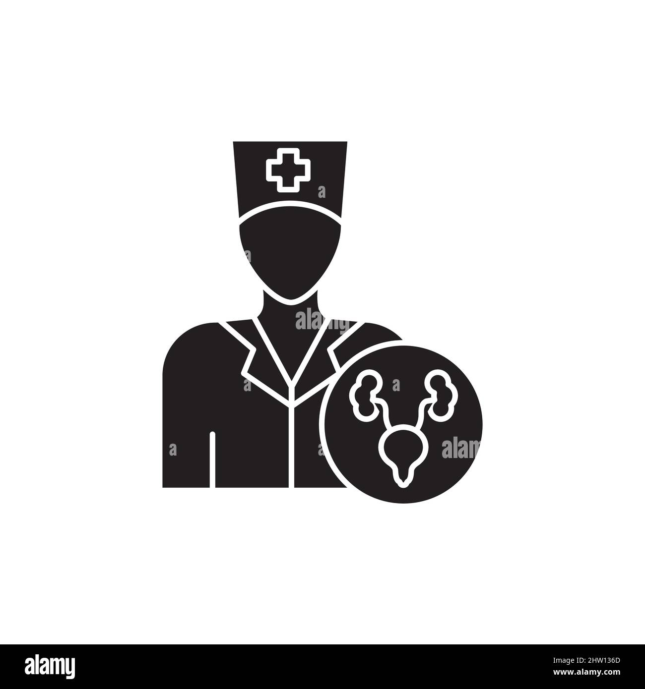 Urologist color line icon. Subject matter expert. Pictogram for web ...