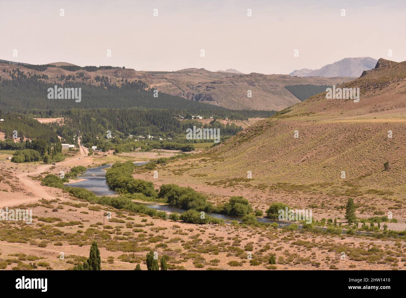 Mesmerizing view of a river surrounded by trees Stock Photo - Alamy
