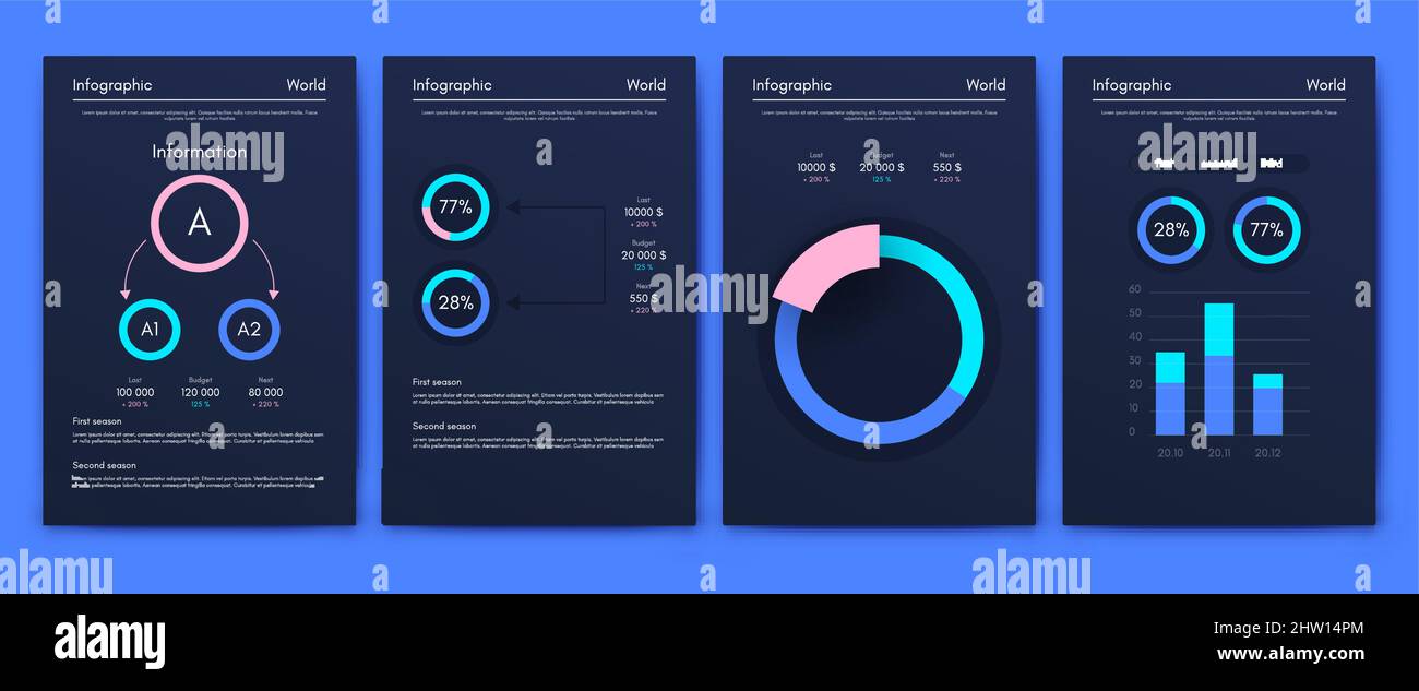 Vector graphics infographics with mobile phone. Template for creating ...