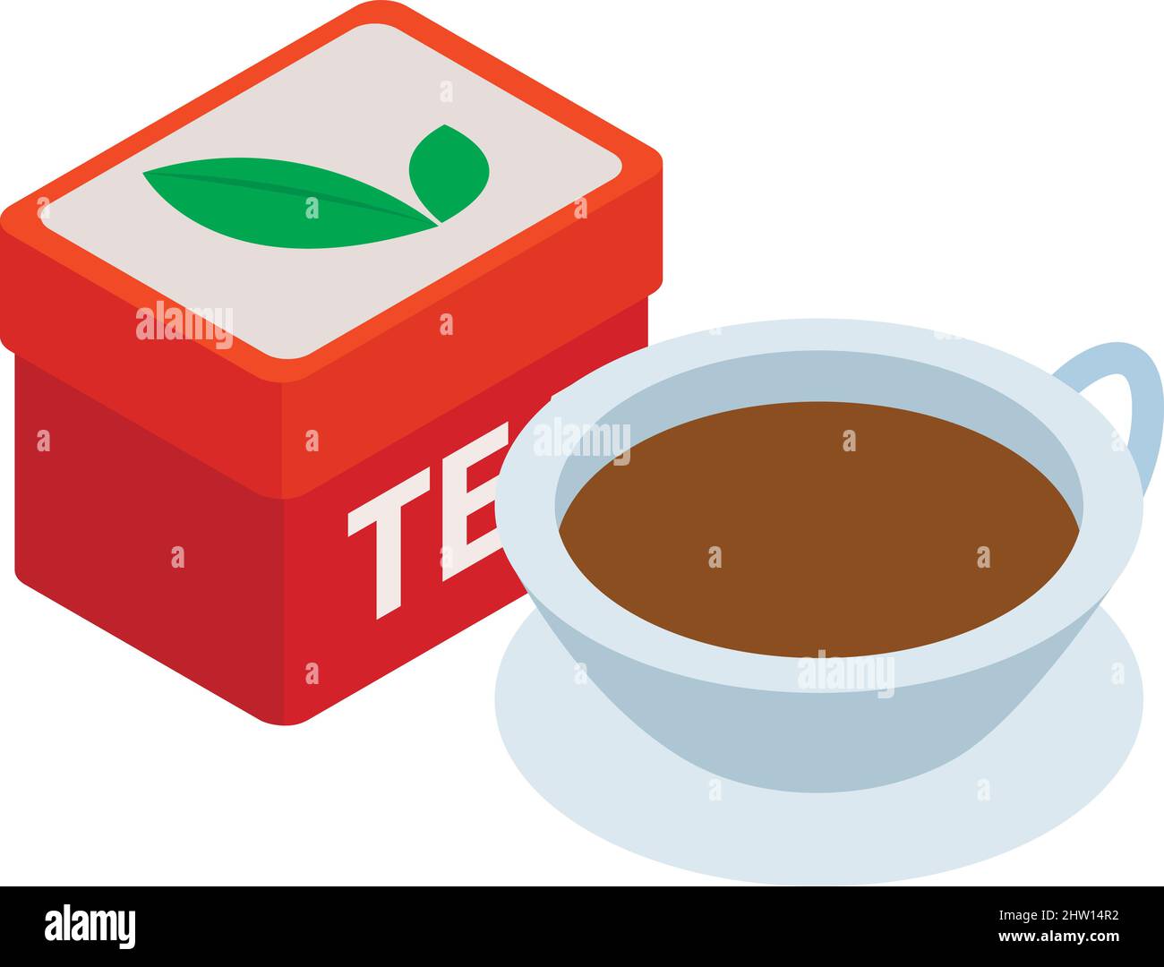 British Drinking Tea Cartoon