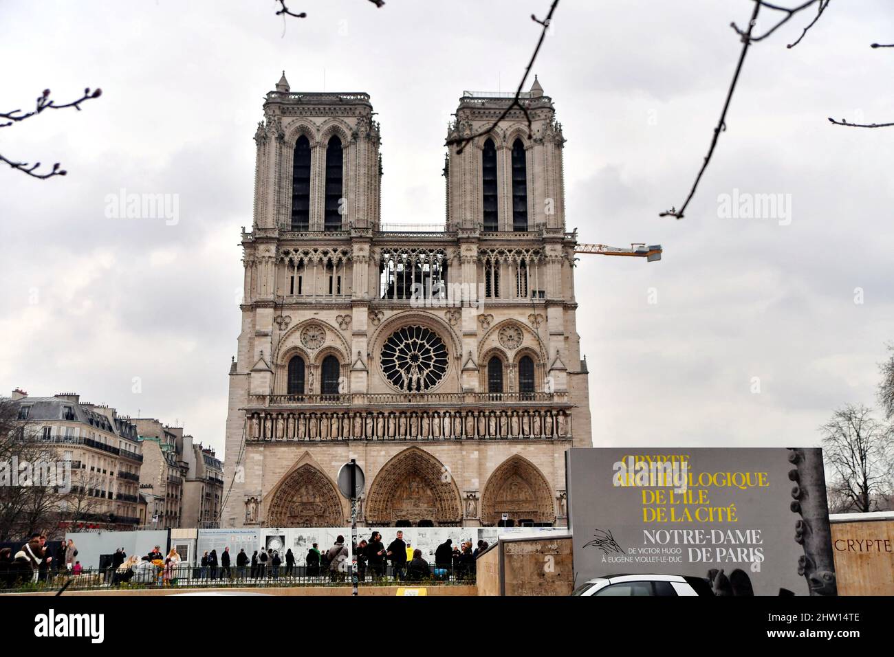 Paris, France. 03rd Mar, 2022. The largest bell in Notre-Dame de Paris ...