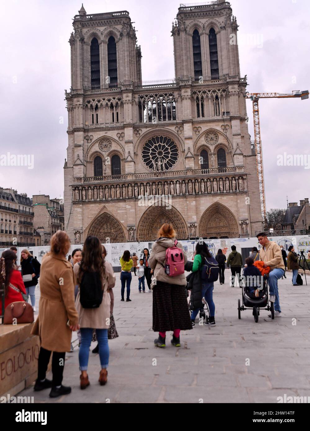 Paris, France. 03rd Mar, 2022. The largest bell in Notre-Dame de Paris ...