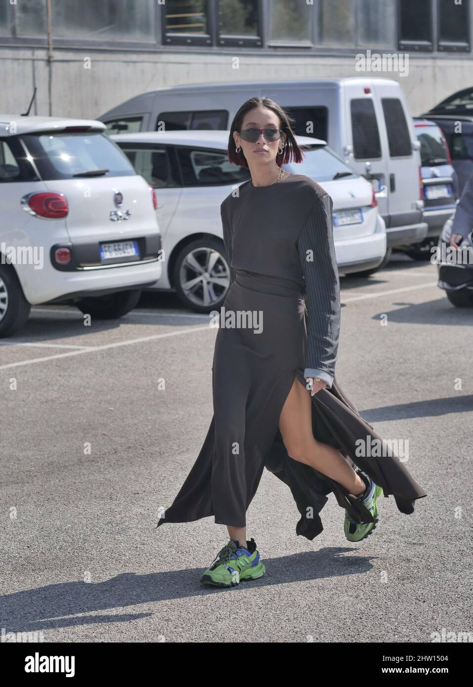 Fashion bloggers street style outfits during Milano fashion week fall ...