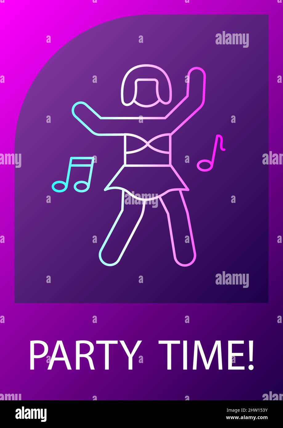 Party time card art hi-res stock photography and images - Alamy