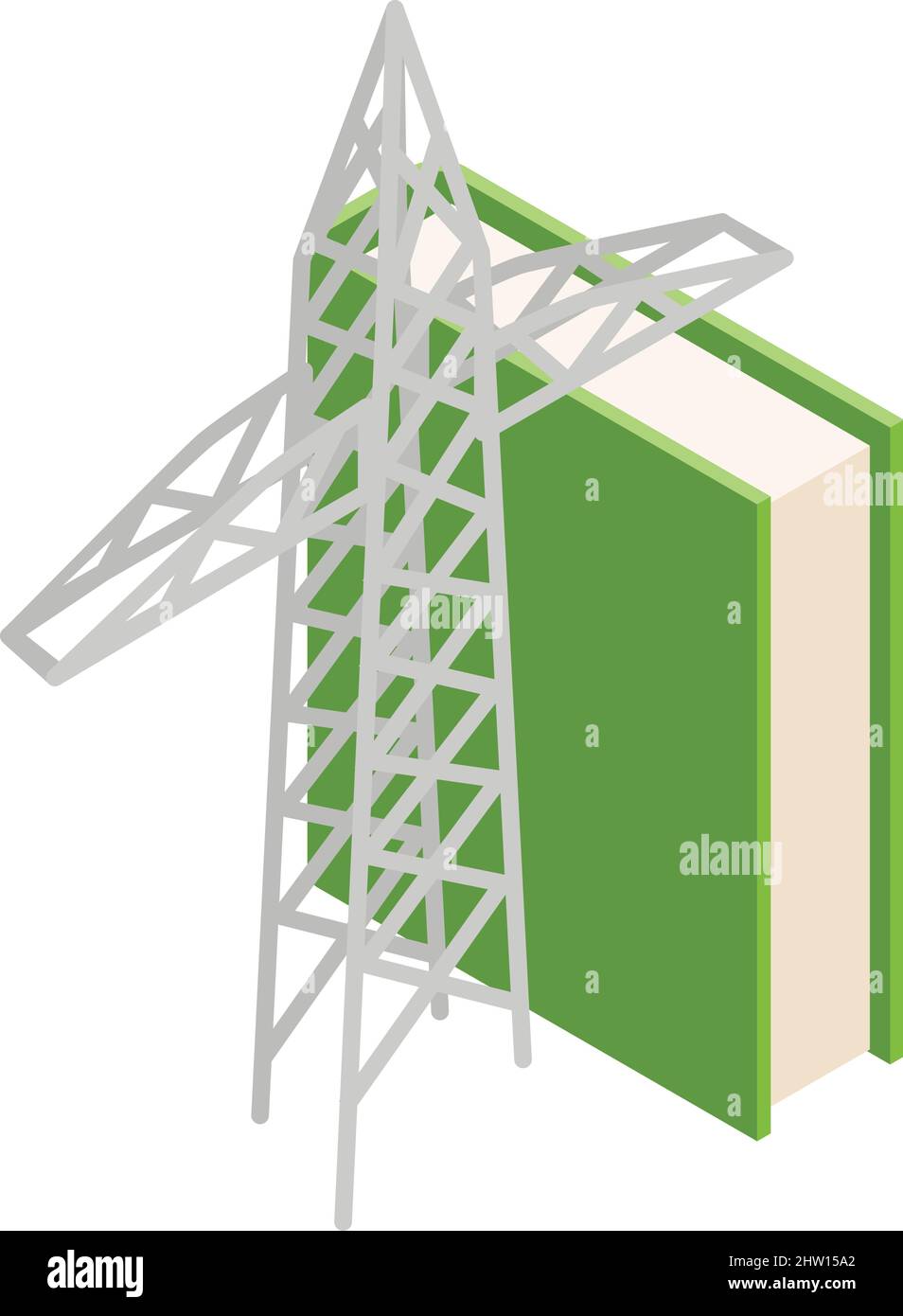 Powerengineer education icon isometric vector. High voltage pole and ...