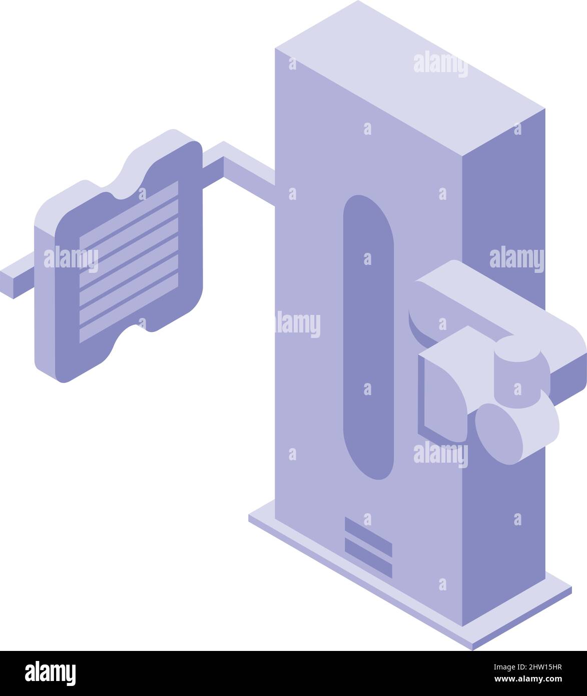 Xray scanner icon isometric vector. Medical lung. Chest device Stock ...