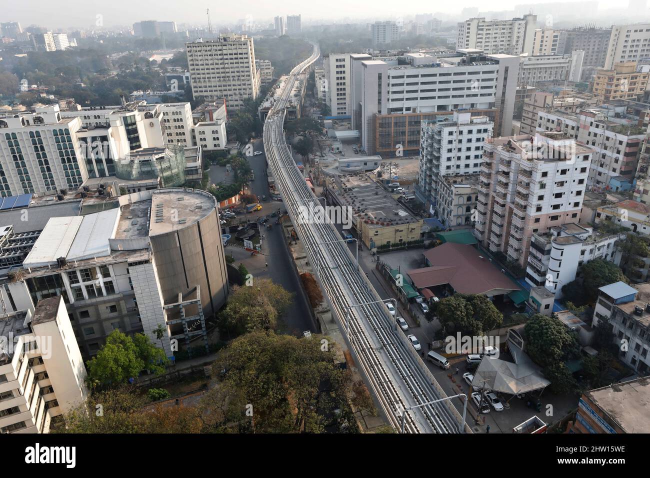 Dhaka, Bangladesh - March 03, 2022: The under construction Bangladesh's ...
