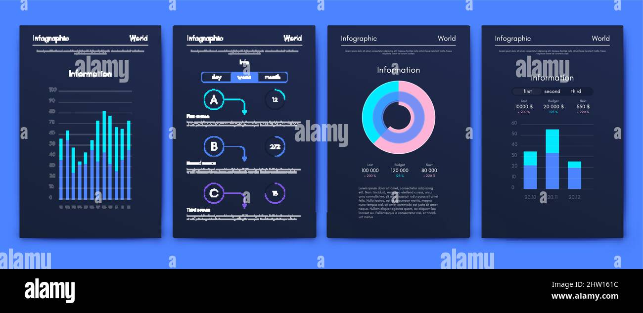 Vector graphics infographics with mobile phone. Template for creating ...