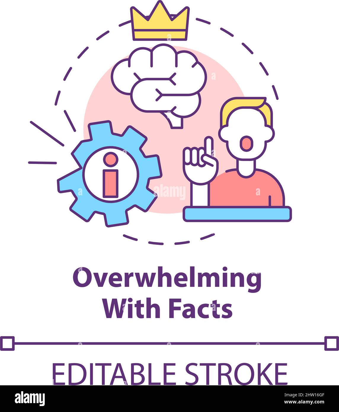 Overwhelming icon Stock Vector Images - Alamy