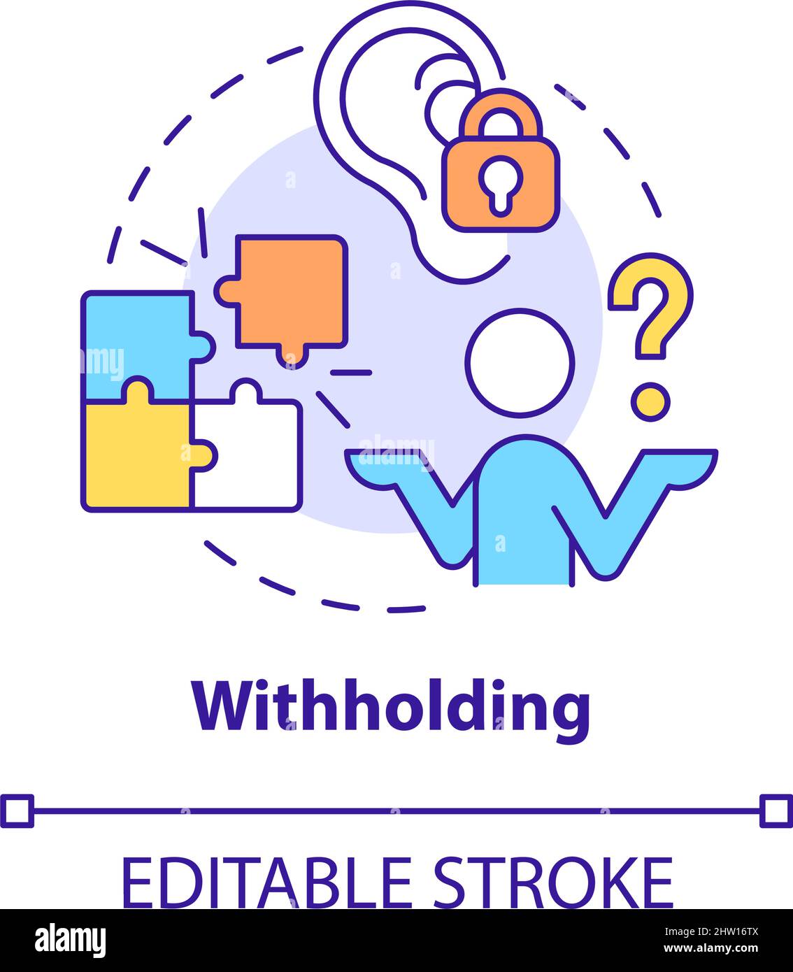 Withholding concept icon Stock Vector Image & Art - Alamy