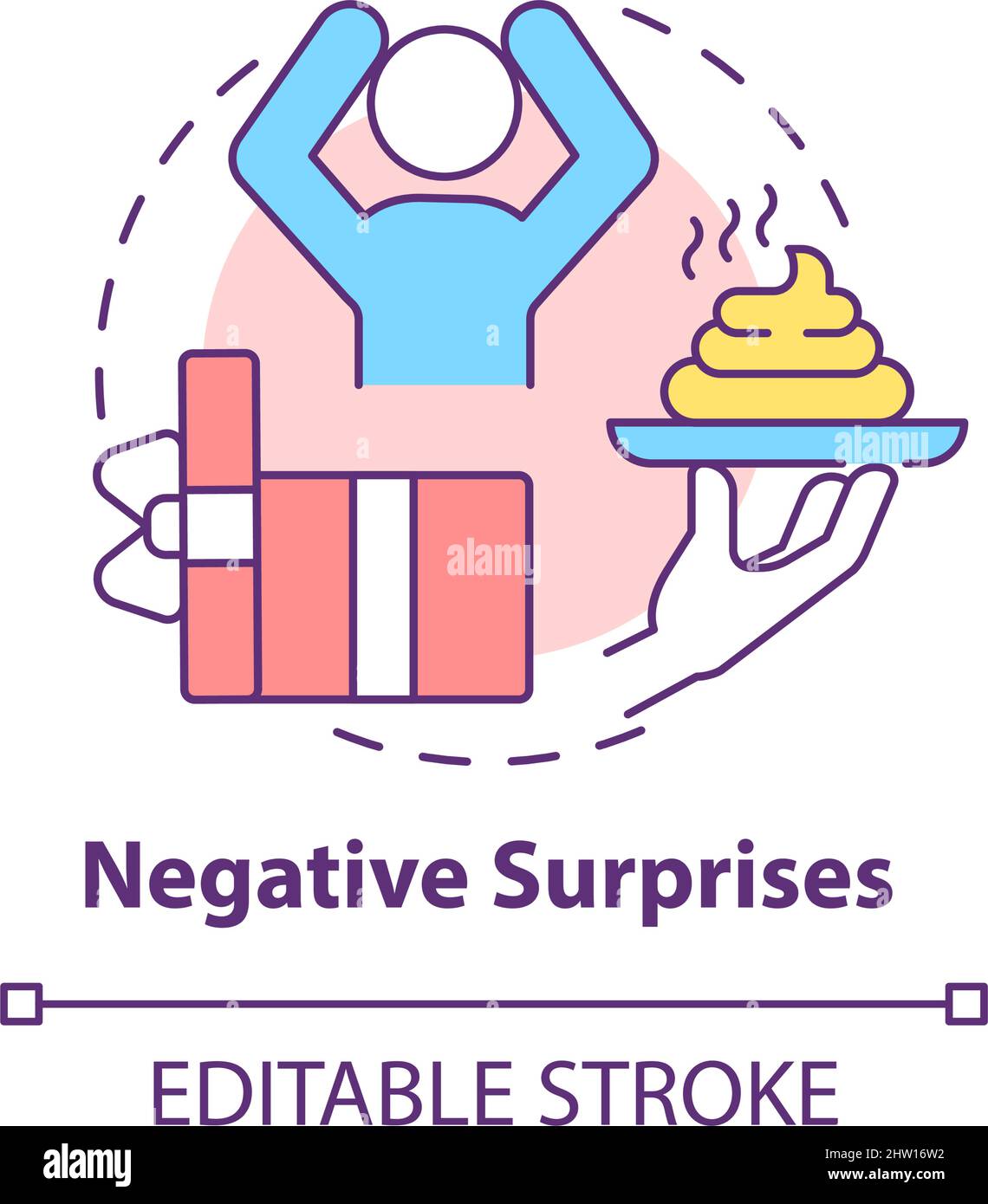 Negative surprises concept icon Stock Vector Image & Art - Alamy