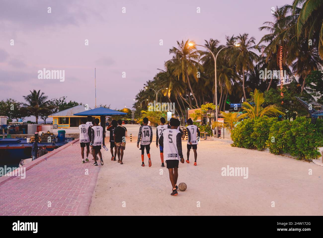 Maldives football stadium hi-res stock photography and images - Alamy