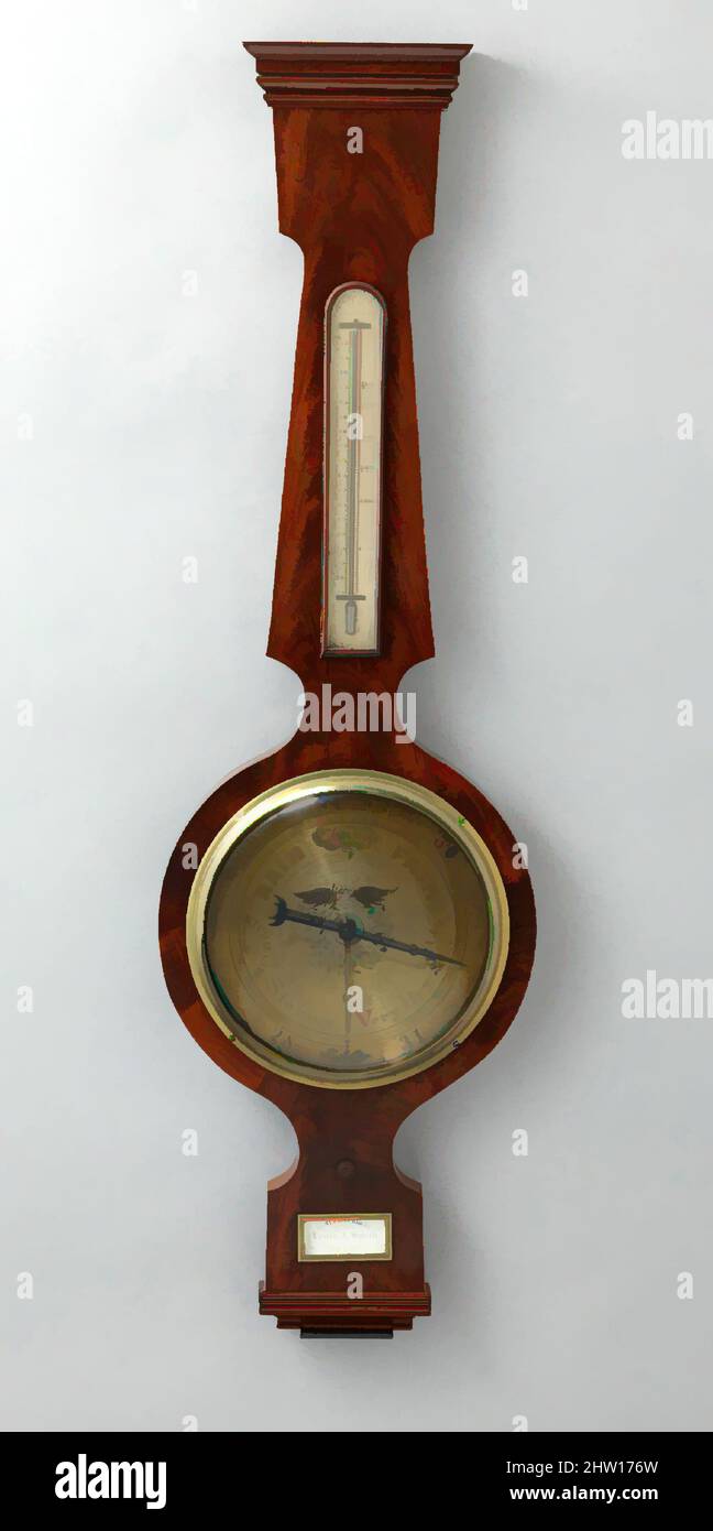 Art inspired by Wheel barometer, ca. 1841–45, Made in New York, New ...