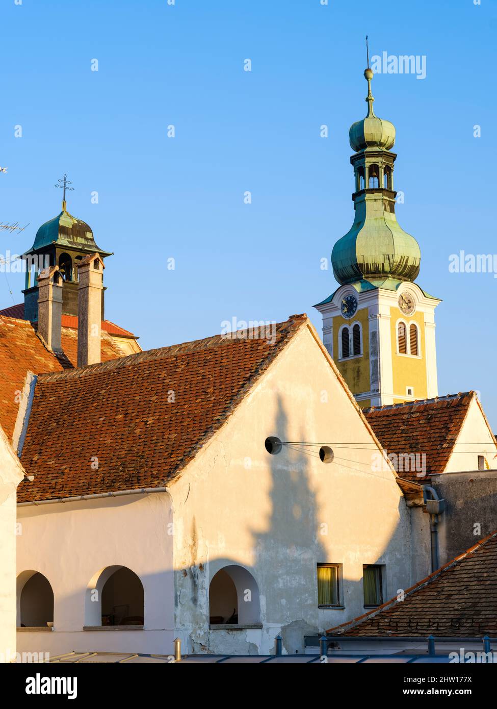 The medieval town Koeszeg in Western Transdanubia close to the austrian ...