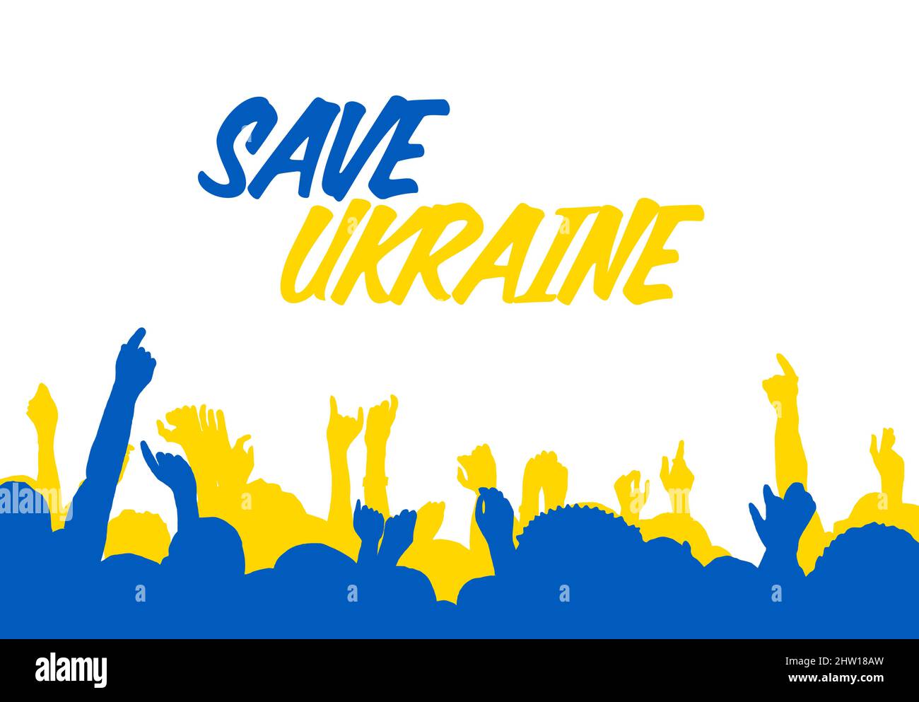 Save Ukraine support flyer postertemplate for social media header or ...