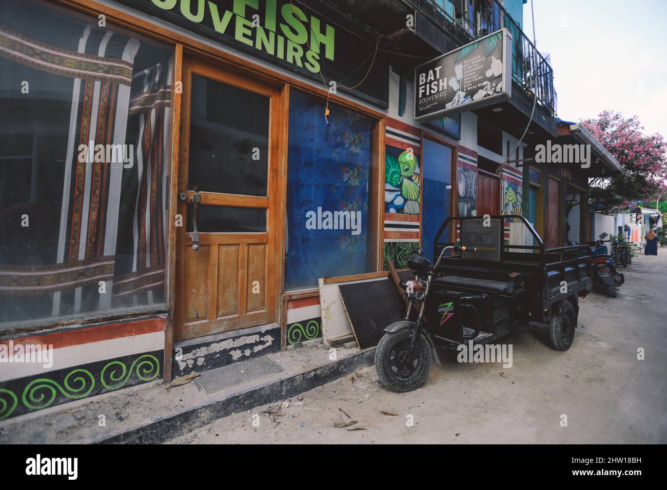 Maafushi, Maldives - June 25, 2021: Daily life of Local Maldivian ...