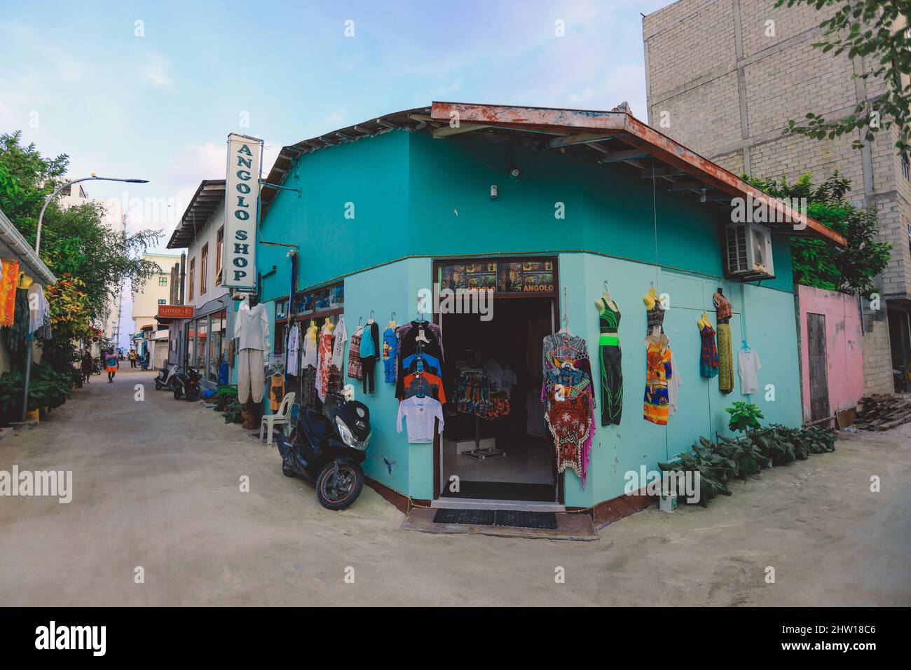 Maafushi, Maldives - June 25, 2021: Daily life of Local Maldivian ...