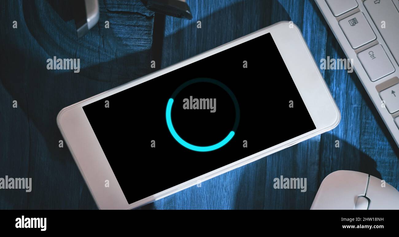 Circle loading icon loop hi-res stock photography and images - Alamy