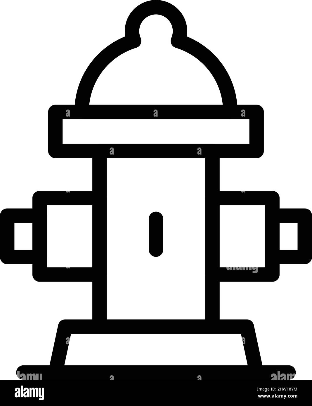 Park hydrant icon outline vector. Fire water. Hose firefighter Stock ...