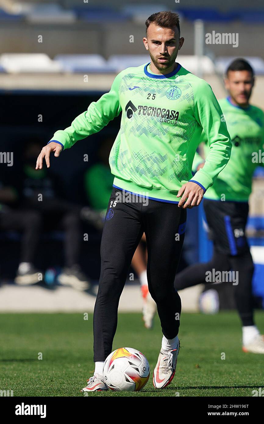 Getafe CF's Borja Mayoral during training session. March 3, 2022.(Photo ...