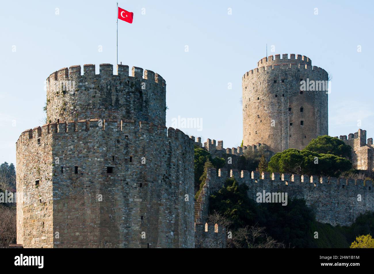 View of the Anatolian Fortress from the Bosphorus in Istanbul Stock ...