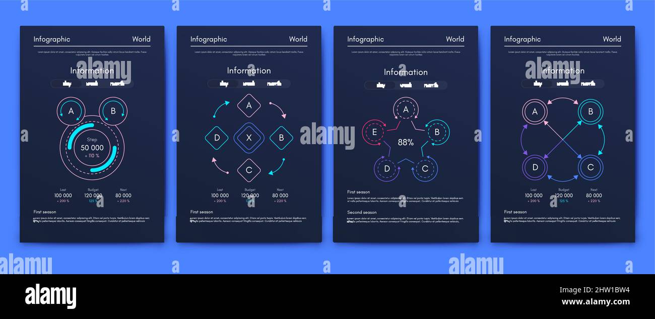 Vector graphics infographics with mobile phone. Template for creating ...