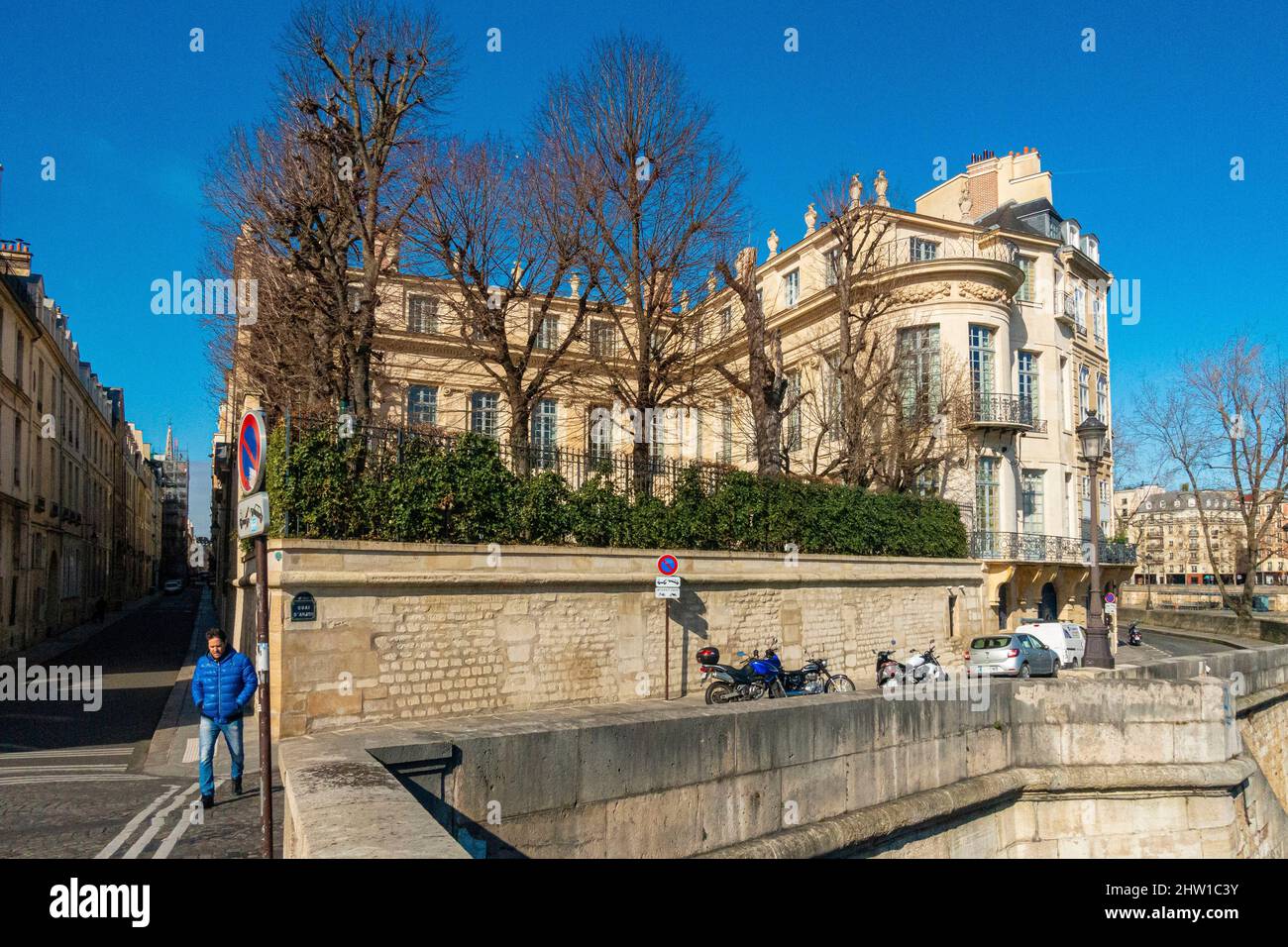 France, Paris, Ile Saint-Louis, Hotel Lambert, built in 1640 by Louis ...