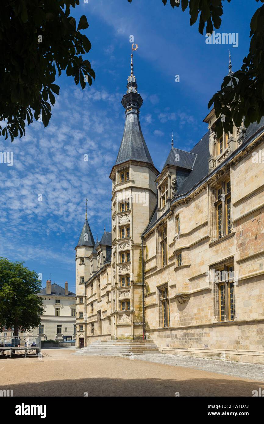 France, Ni?vre, Nevers, the Ducal Palace, former residence of the Dukes ...