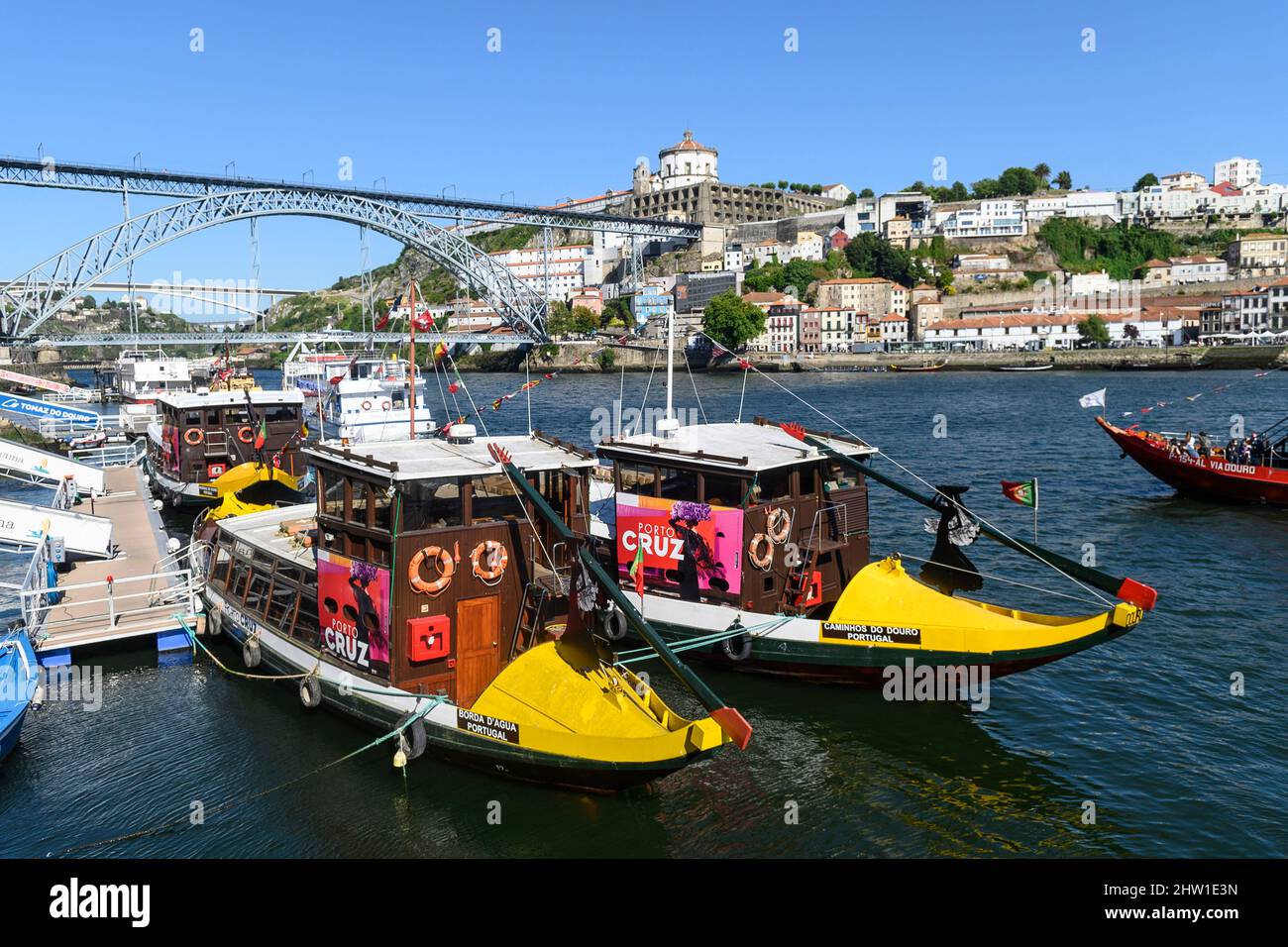Portugal, Porto, rabelo. boats from Ribiera quarter Stock Photo - Alamy