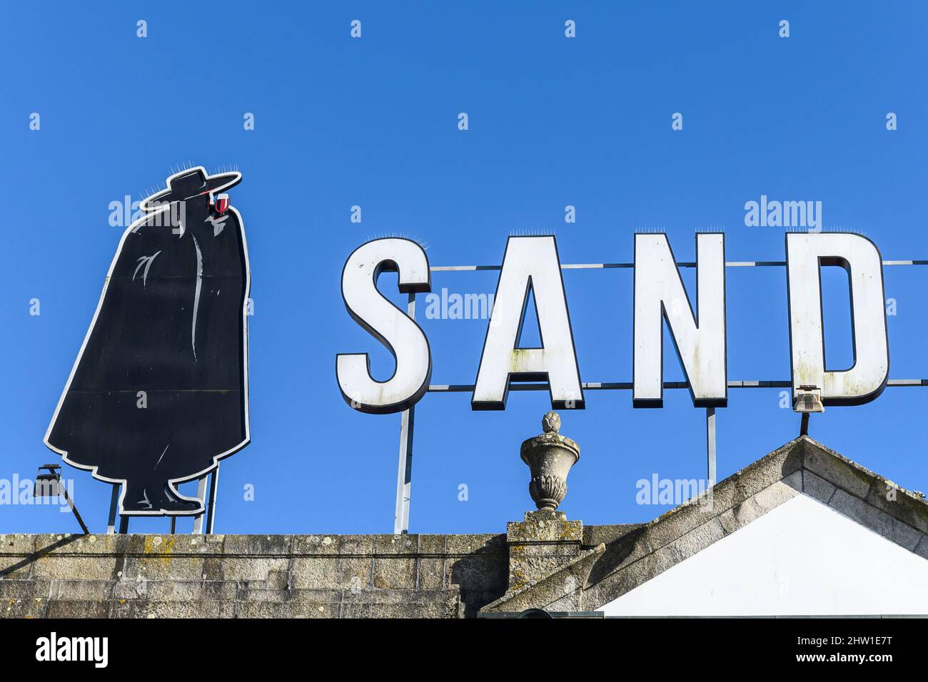 Blue porto sign hi-res stock photography and images - Alamy