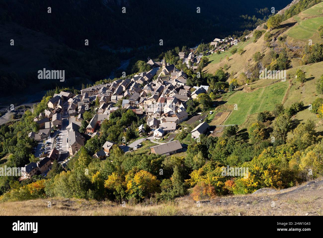 France, Hautes-Alpes, Ecrins National Park, Oisans, La Grave, labeled ...