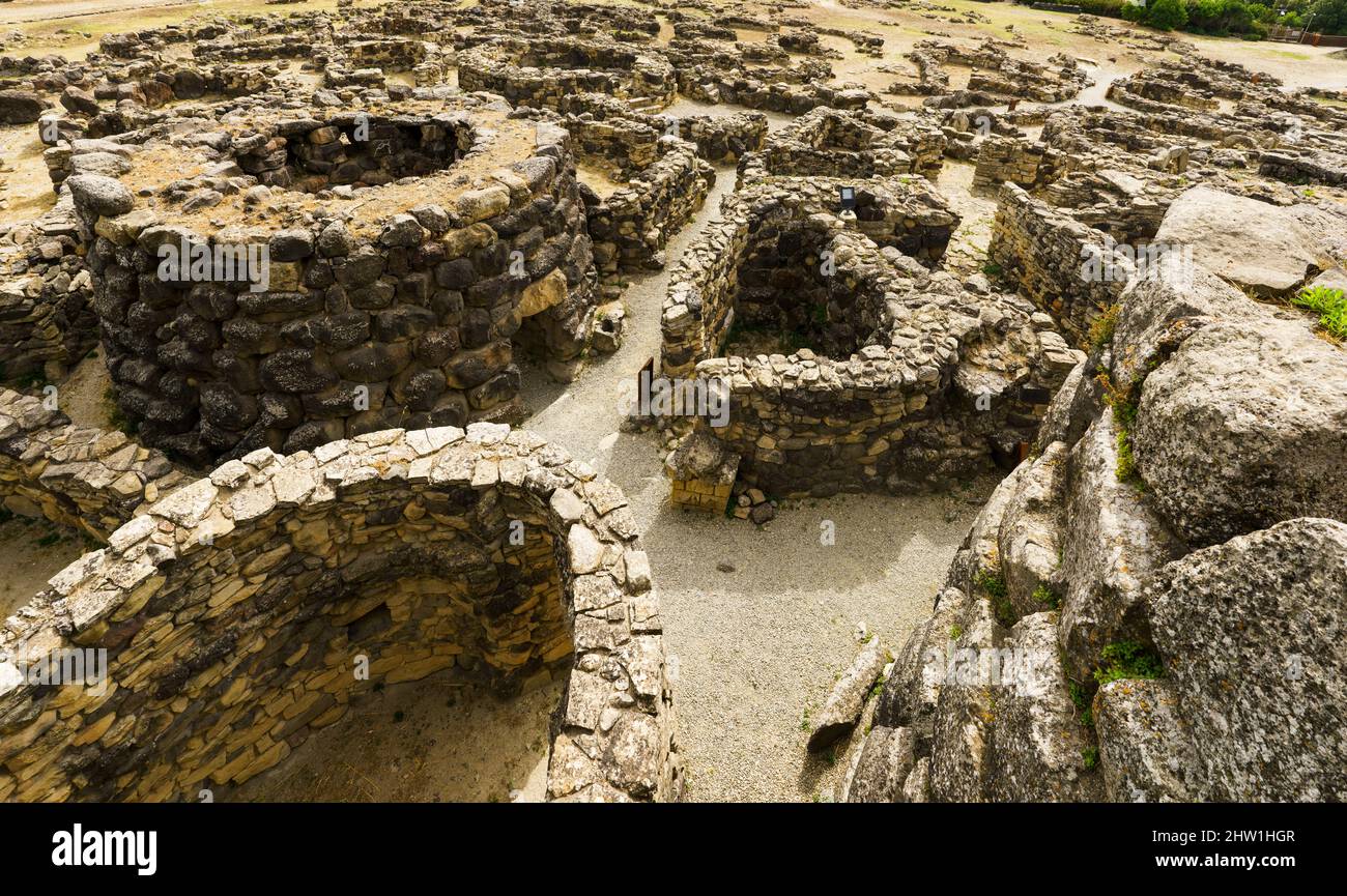 Su Nuraxi Di Barumini, Sardinia, Italy, Europe Stock Photo - Alamy