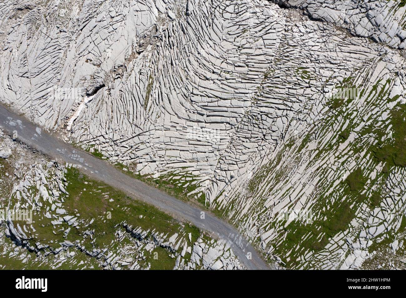 France, Haute Savoie, Flaine, (aerial view) on the lapiaz Stock Photo ...
