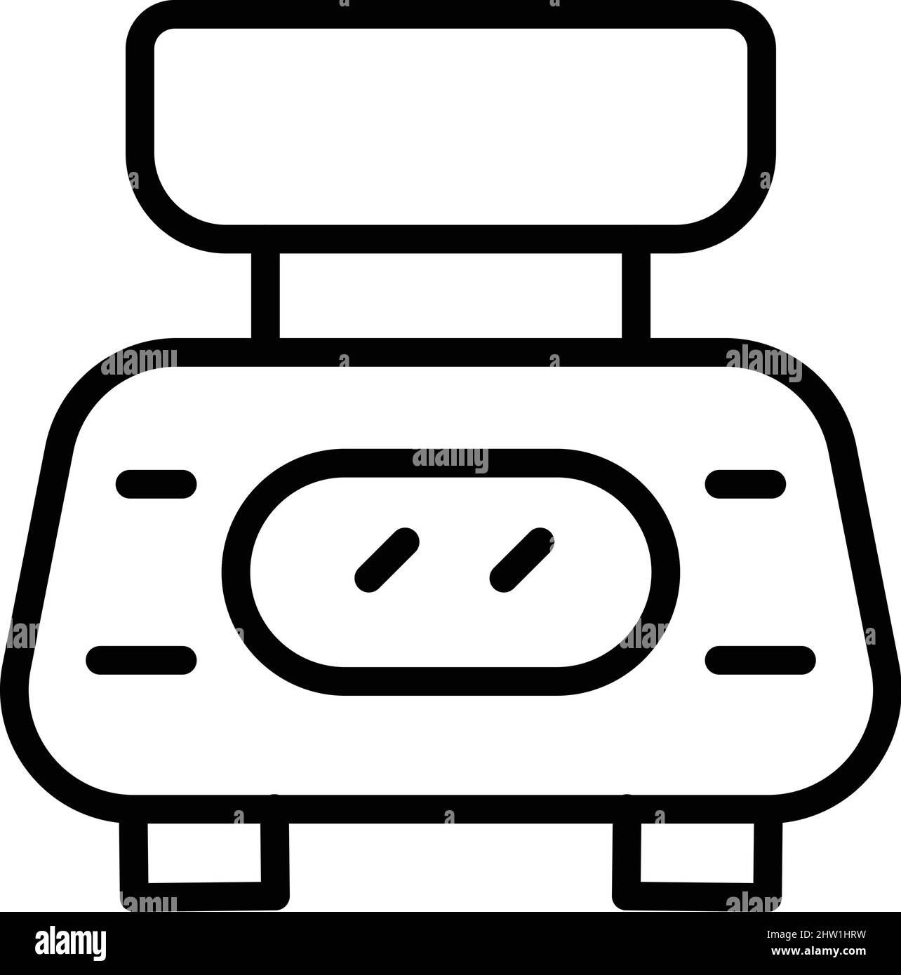 Kitchen scales icon outline vector. Scale food. Weight balance Stock ...