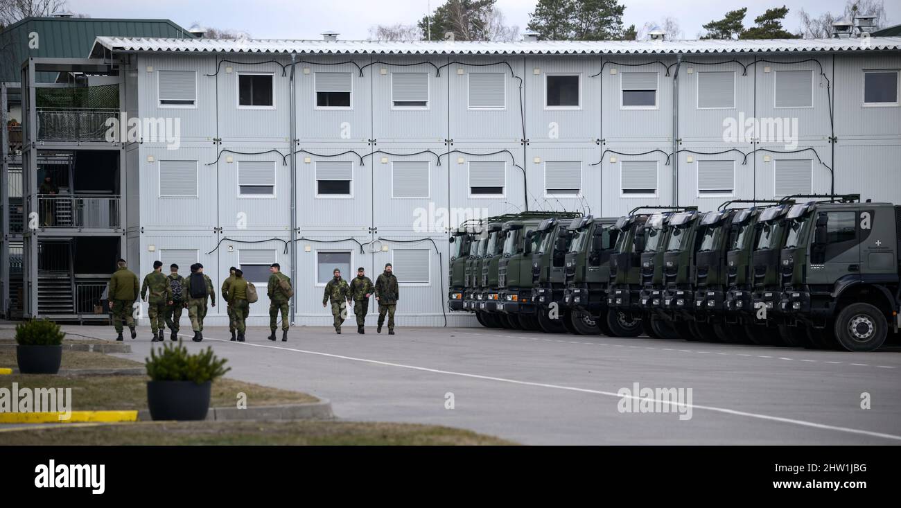 Rukla, Lithuania. 03rd Mar, 2022. Soldiers from the German Armed Forces ...