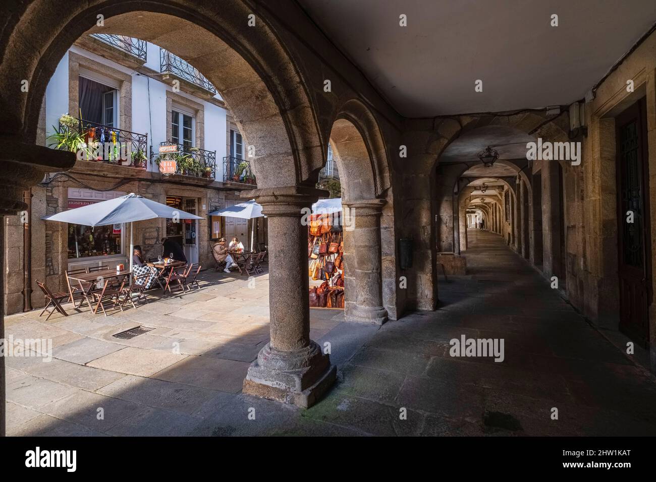Old town of santiago de compostela santiago de compostela is hi-res ...