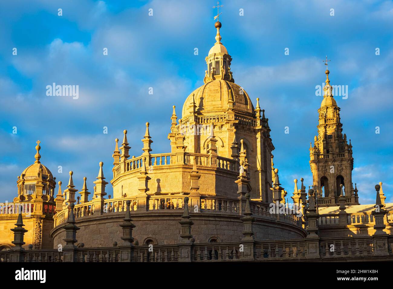Spain, Galicia, Santiago de Compostela, the old city (UNESCO World ...