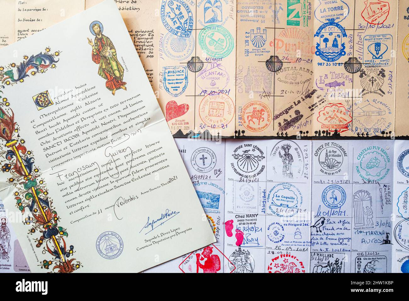 Pilgrimage certificate hi-res stock photography and images - Alamy