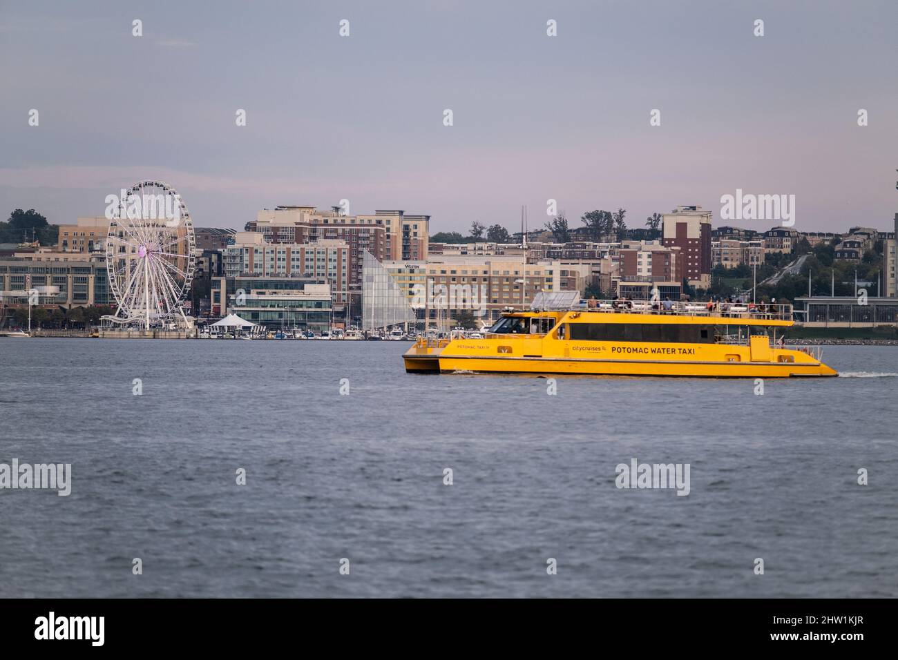 Potomac Water Taxi on the Potomac. National Harbor, Maryland in ...