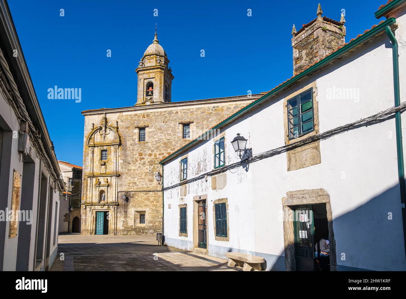 Spain, Galicia, Melide, stage on the Camino Franc?s, Spanish route of ...